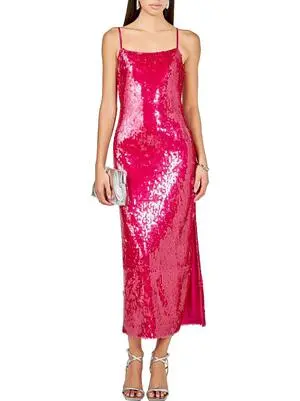 Endless Rose Sequin Slipdress Magenta