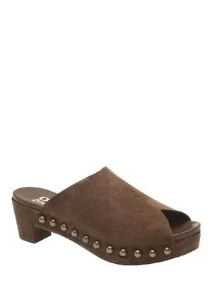 PEDRO GARCIA Nain Peep Toe Platform Mule - Chocolat Castoro