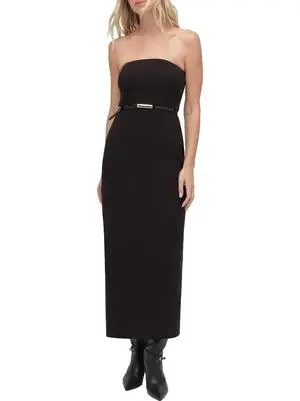 FAVORITE DAUGHTER The Willow Strapless Maxi Dress - Black