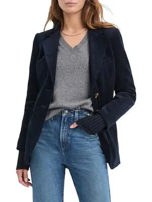 FAVORITE DAUGHTER Corduroy Blazer - Navy