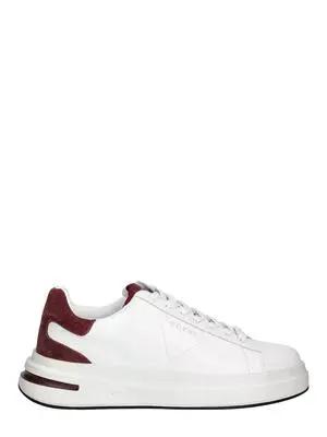 Guess Logo-patch Platform Sneakers - White