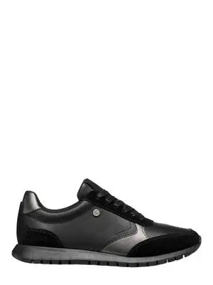 Geox Sukie Logo-plaque Sneakers - Black