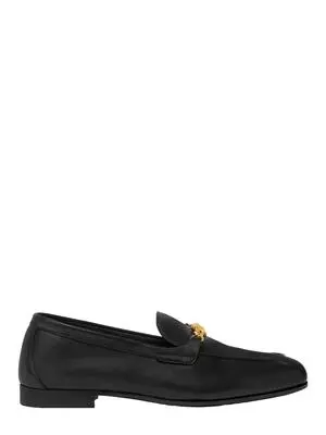 Versace Leather Loafers - Black