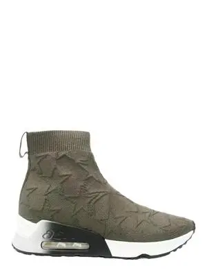 Ash 30mm Star-patterned Platform Boots - Green