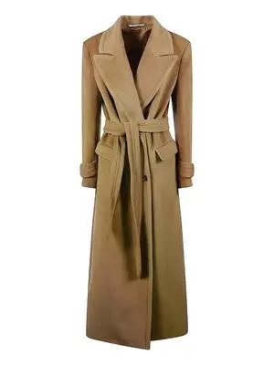 Tagliatore Belted Coat - Neutrals