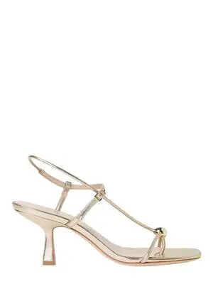 LOEFFLER RANDALL 70mm Triana Ball-heel Sandals - Gold