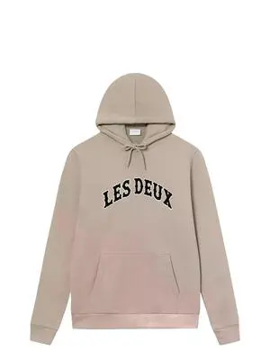 LES DEUX Brady Logo-print Hoodie - Neutrals