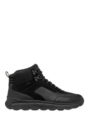 Geox Logo Plaque High-top Sneakers - Black