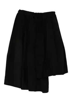 Comme Des Garçons Asymmetric Skorts - Black