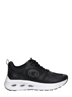 Guess Logo-patch Sneakers - Black