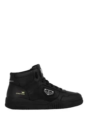 Philipp Plein Street King Lace-up Sneakers - Black