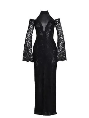 AXEL 113 Raven Lace Gown - Black