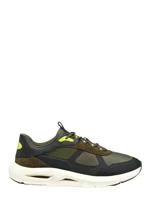 Geox Suede Panel Lace-up Sneakers - Green
