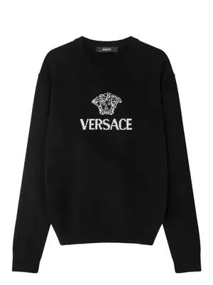 Versace Medusa-motif Sweater - Black