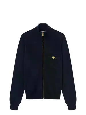 Versace Zip Logo Sweatshirt - Blue