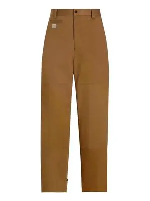 Dolce & Gabbana Logo-plaque Trousers - Brown