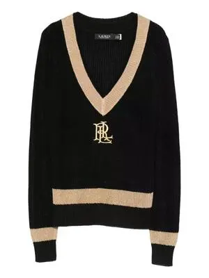 Ralph Lauren V-neck Knitwear - Black