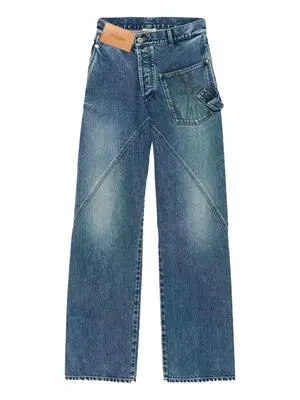 JW Anderson Twisted Workwear Straight Leg Jeans - Blue