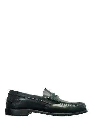 Tommy Hilfiger Leather Loafers With Logo Detail - Blue