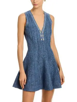 MILLY Shelby Mini Dress - Blue Multi