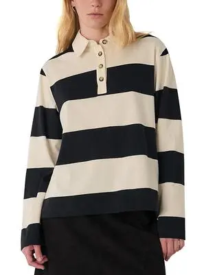 Whistles Stripe Polo Shirt - Ivory/multi