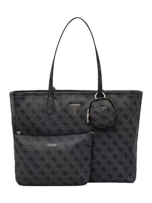 Guess Monogram-pattern Tote Bag - Black
