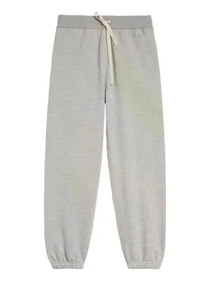 JIL SANDER Logo-embroidered Cotton Track Pants - Grey