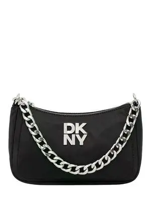Dkny Logo-detail Chain Shoulder Bag - Black