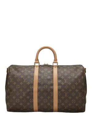LOUIS VUITTON Monogram Keepall Bandouliere 45 - Brown