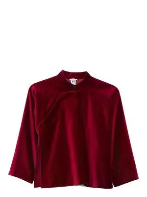 Comme Des Garçons Stand Collar Blouse - Red