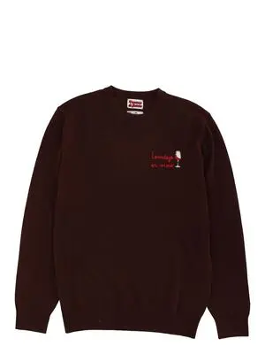 MC2 SAINT BARTH Sweater With Embroidery - Brown