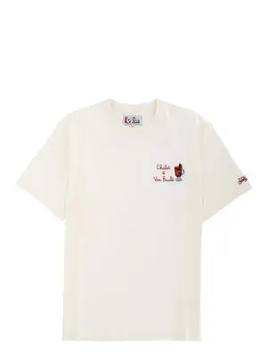 MC2 SAINT BARTH T-shirt With Print - Powder