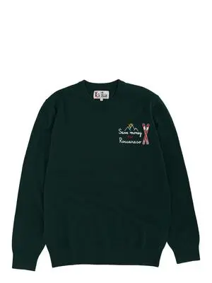 MC2 SAINT BARTH Sweater With Embroidery - Green