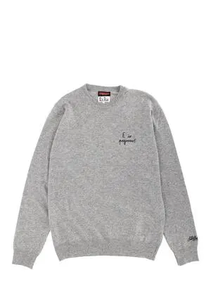 MC2 SAINT BARTH Sweater With Embroidery - Grey