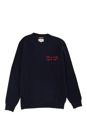 MC2 SAINT BARTH Sweater With Embroidery - Blue