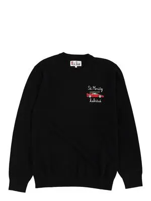 MC2 SAINT BARTH Embroidered Sweater - Black