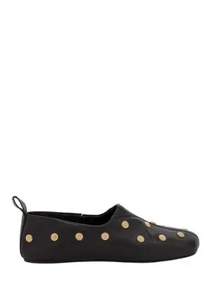 Chloé Rita Stud-embellished Leather Ballet Flats - Black