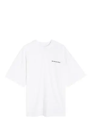 MKI MIYUKI ZOKU Uniform Logo-print Cotton T-shirt - White