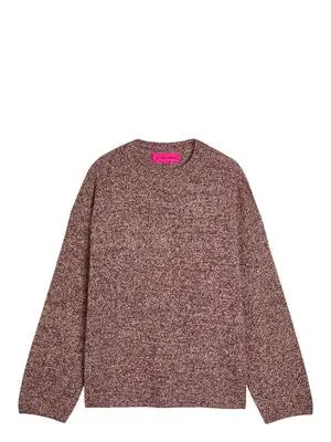 THE ELDER STATESMAN Melange Cashmere Jumper - Bordeaux