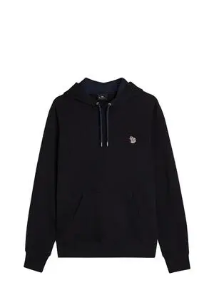 Paul Smith Appliquéd Hooded Cotton Sweatshirt - Black