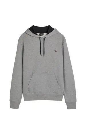 Paul Smith Appliquéd Hooded Cotton Sweatshirt - Grey
