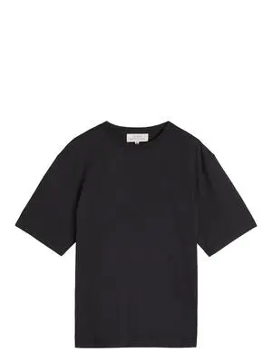 Studio Nicholson Branded Cotton T-shirt - Black