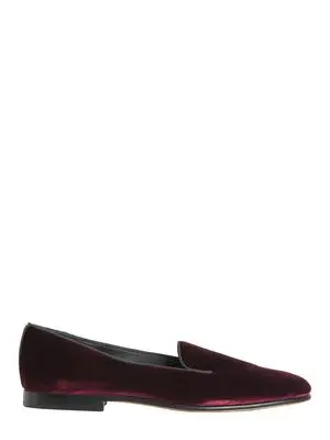 Eleventy Velvet Loafers - Burgundy