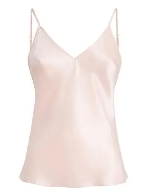 GILDA & PEARL Silk Taylor Cami Top - Pink