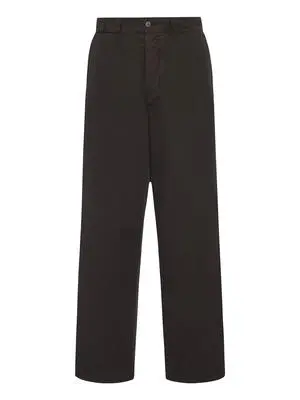 THE ROW Ottis Cotton-cashmere Trousers - Brown