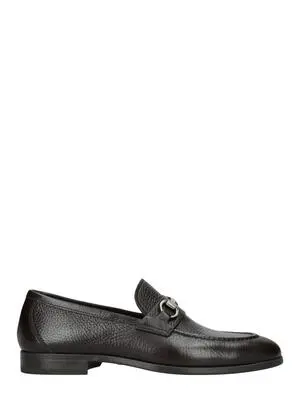 Magnanni Leather Horsebit Loafers - Brown