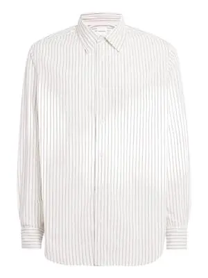 Norse Projects Cotton Stripe Shirt - White