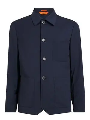 BARENA VENEZIA Tropical Virgin Wool Overshirt