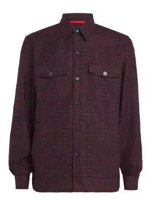 ISAIA Houndstooth Overshirt