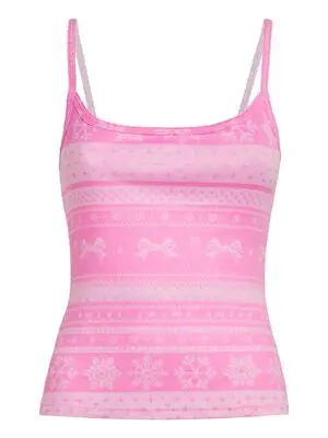 SKIMS Pointelle Plush Cami Top - Pink